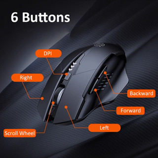 Inphic M6P/A1 Wireless Mouse Rechargeable 2.4G Bluetooth Mouse PC ...