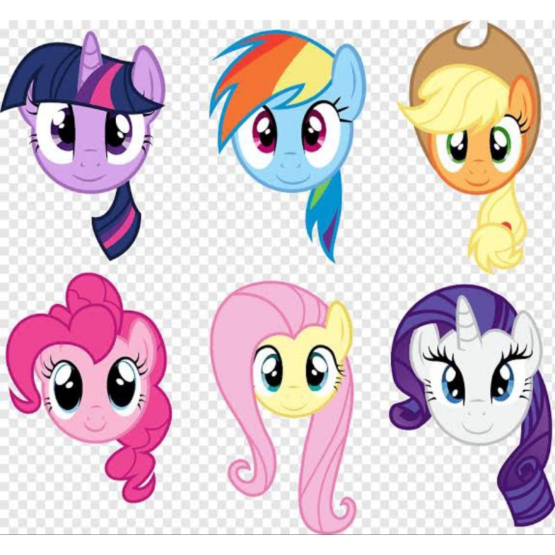 my little pony head only printed applique | Shopee Philippines