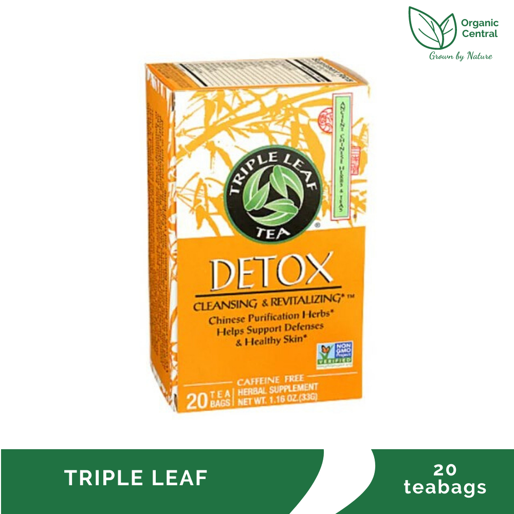 Triple Leaf Detox Tea 20 Caffeine Free Tea Bags Shopee Philippines