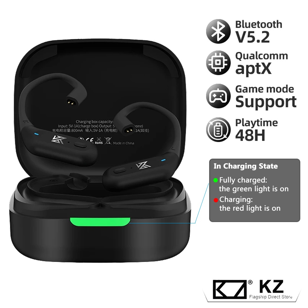 KZ AZ09 Pro Upgrade Wireless Bluetooth Earphone To Compatible 5.2 Cable ...