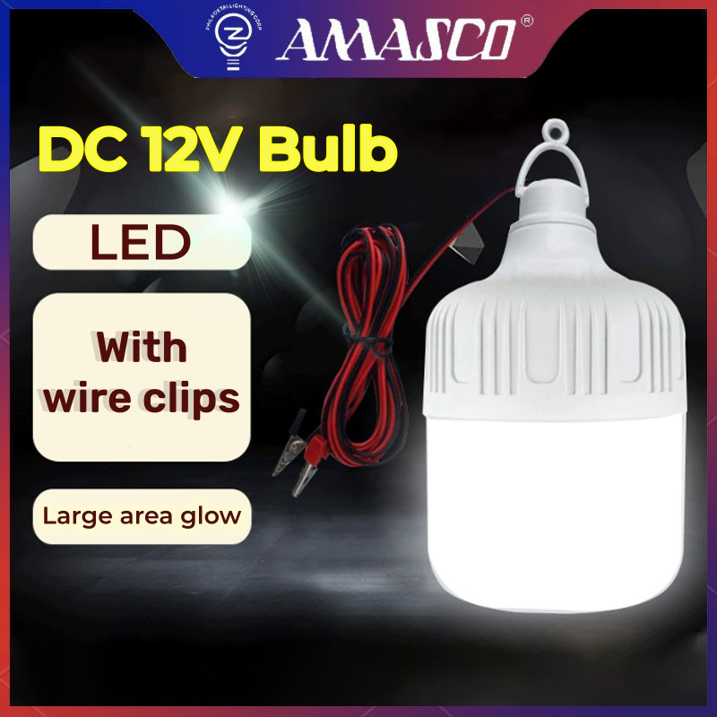AMASCO Emergency LED Bulb DC 12V Clip Line Light Bulb battery 12volts ...