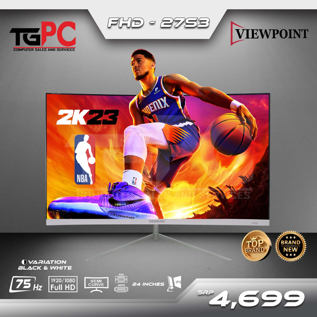 Monitor Viewpoint 27 inch 75hz Semi Curve Gaming Monitor | Viewpoint ...
