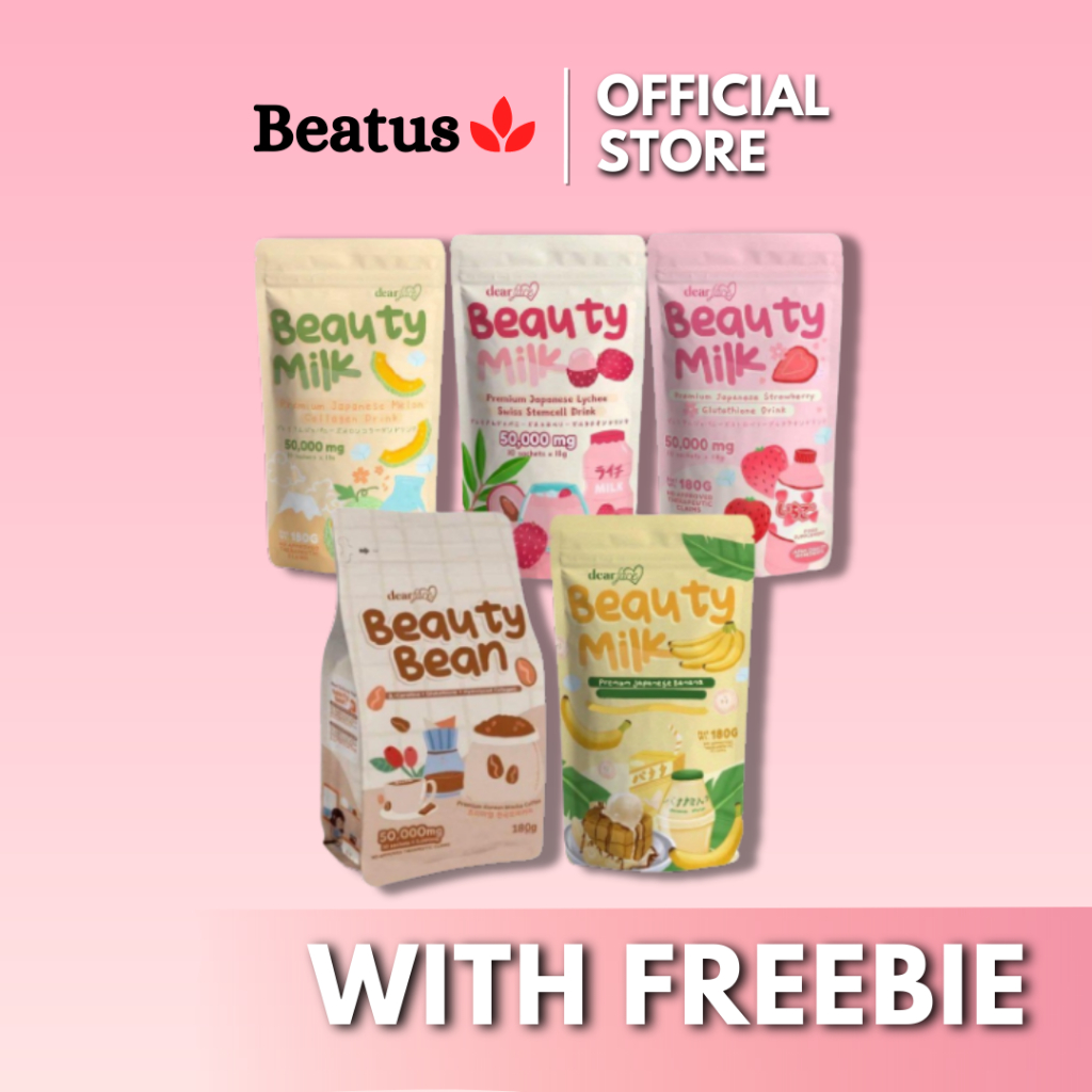 Dear Face Collagen Drink Beauty Milk Melon Strawberry Mango Lychee ...