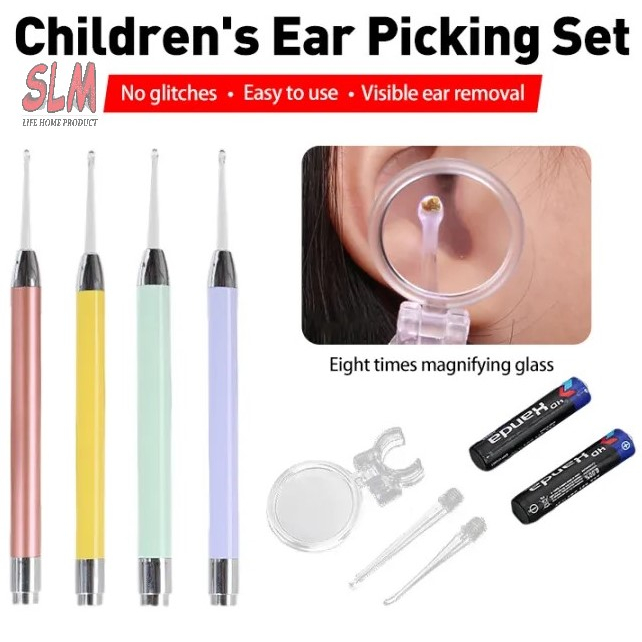 SLM Ear Pick With LED Light & Magnifying Glass Portable Ear Spoon ...