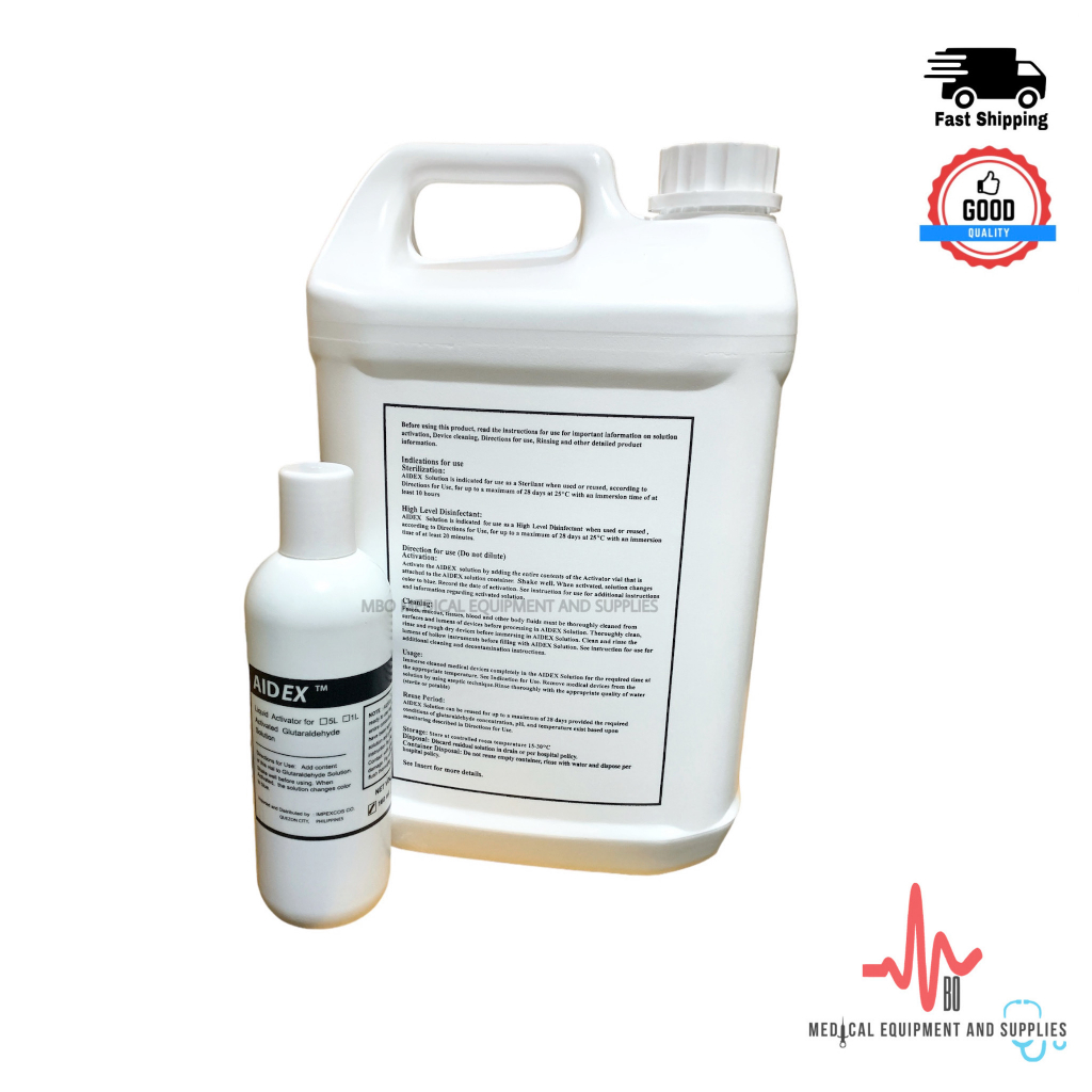 AIDEX 5L Activated Glutaraldehyde Solution / Sterilizing Solution ...