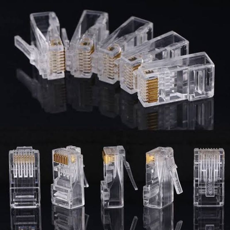 10 PCS - RJ45 connector 8P8C RJ45 Modular Plug Network Connector for ...