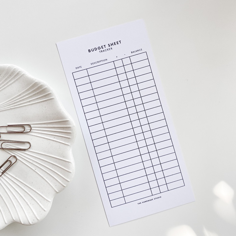 10 pcs Budget Sheet Tracker Card Stock Inserts | Cash Stuffing l Cash ...