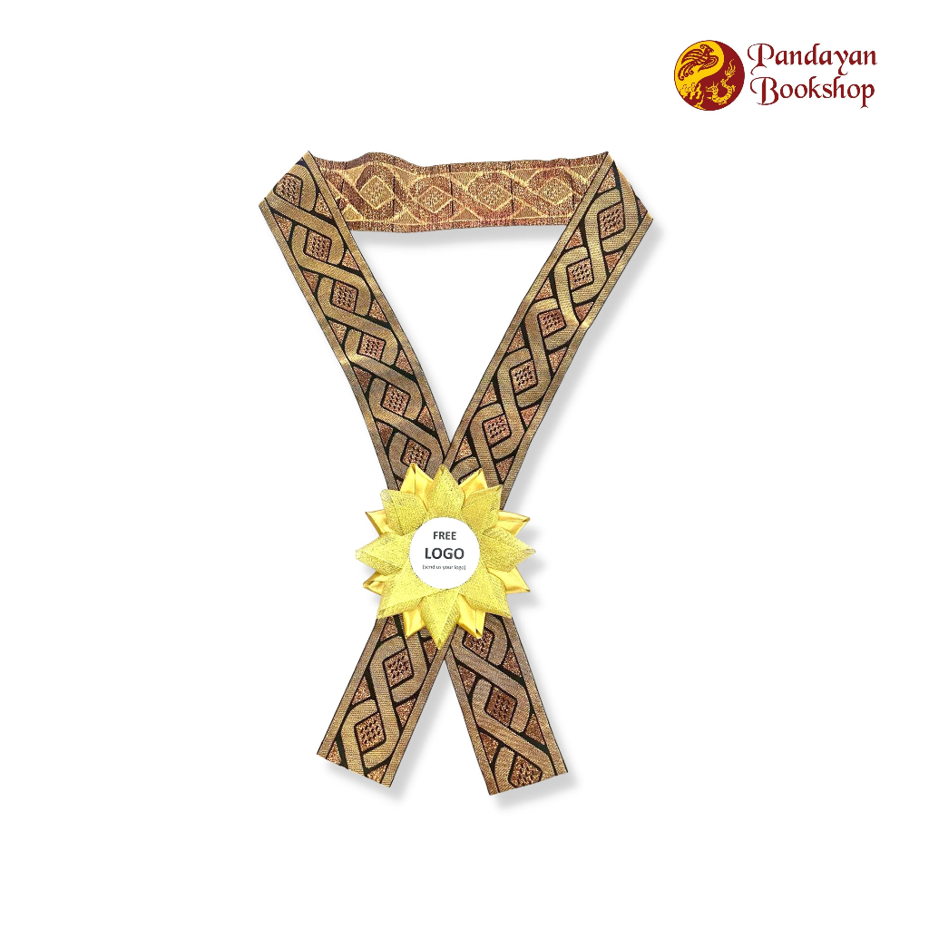 Sablay Corsage Embroidery With Flower Ribbon (For Formal Events ...