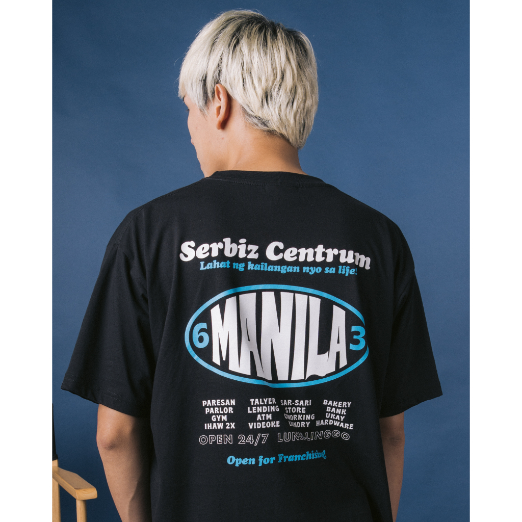 TEAM MANILA SERBIZ TSHIRT BLACK | Shopee Philippines