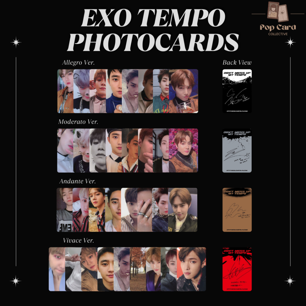 [EXO] Don't Mess Up My Tempo Fan-Made Unofficial Photocard | Shopee ...