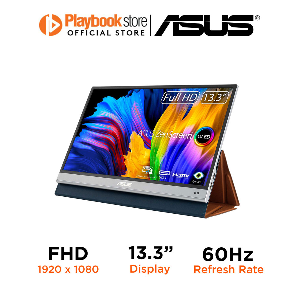 Asus ZenScreen MQ13AH 13.3 FHD OLED 60Hz 1ms Flicker Free Low Blue ...