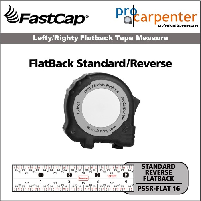 FastCap PSSR-FLAT 16 FlatBack 16' Pro Carpenter Lefty/Righty Flatback ...