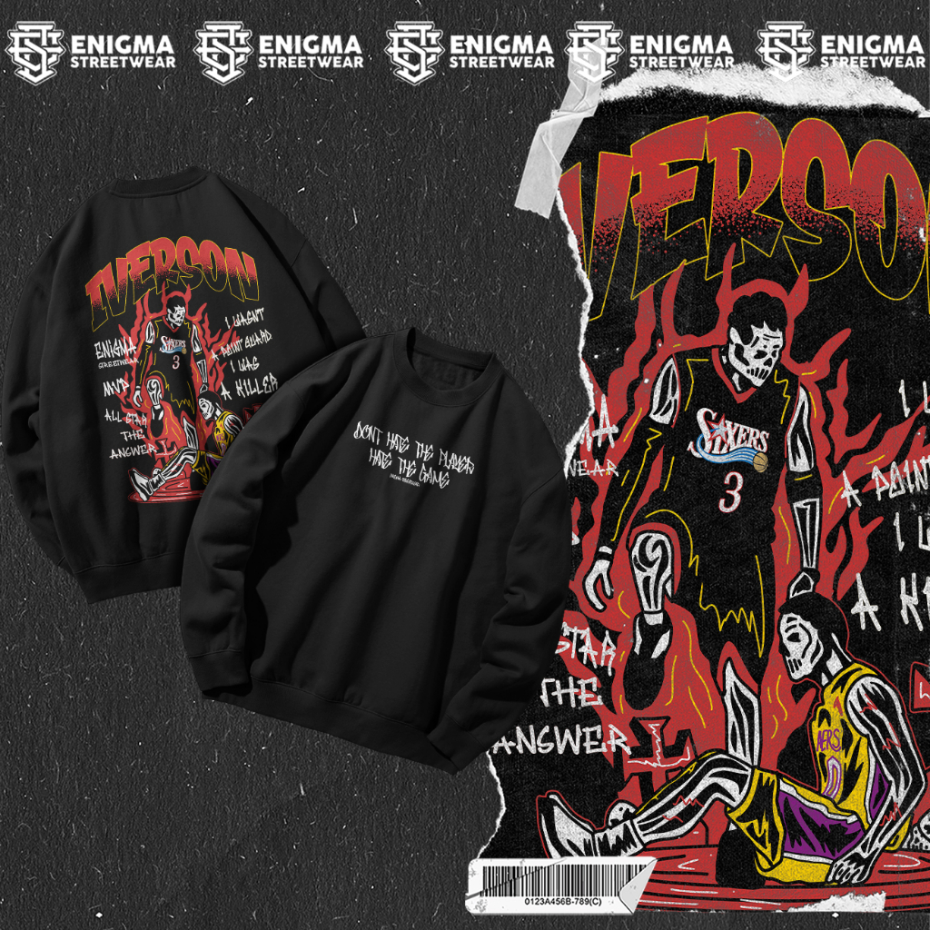 Enigma Streetwear Basketball hoodie jacket sweater bootleg big print ...