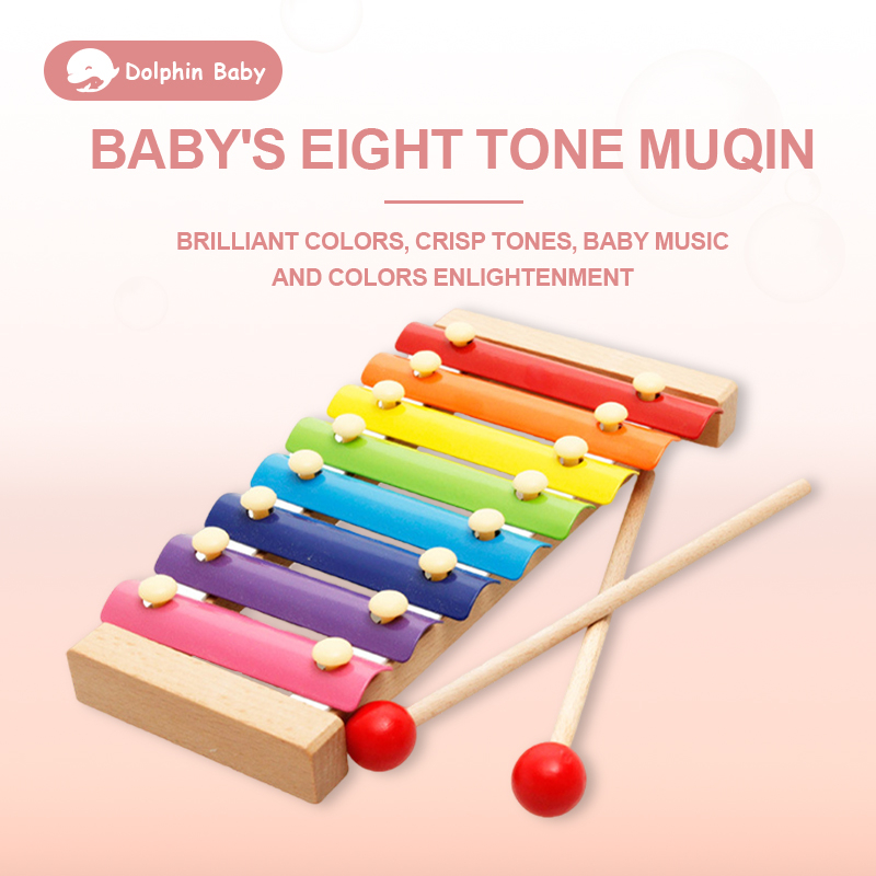 Dolphin Baby Xylophone for kids Mini Musicians Wooden Educational ...