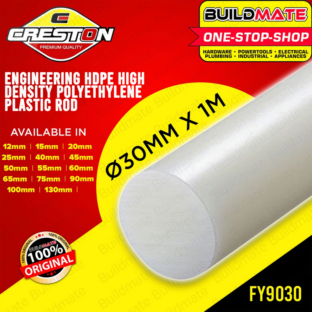 BUILDMATE Creston 30MM x 1M Engineering HDPE High Density Polyethylene ...