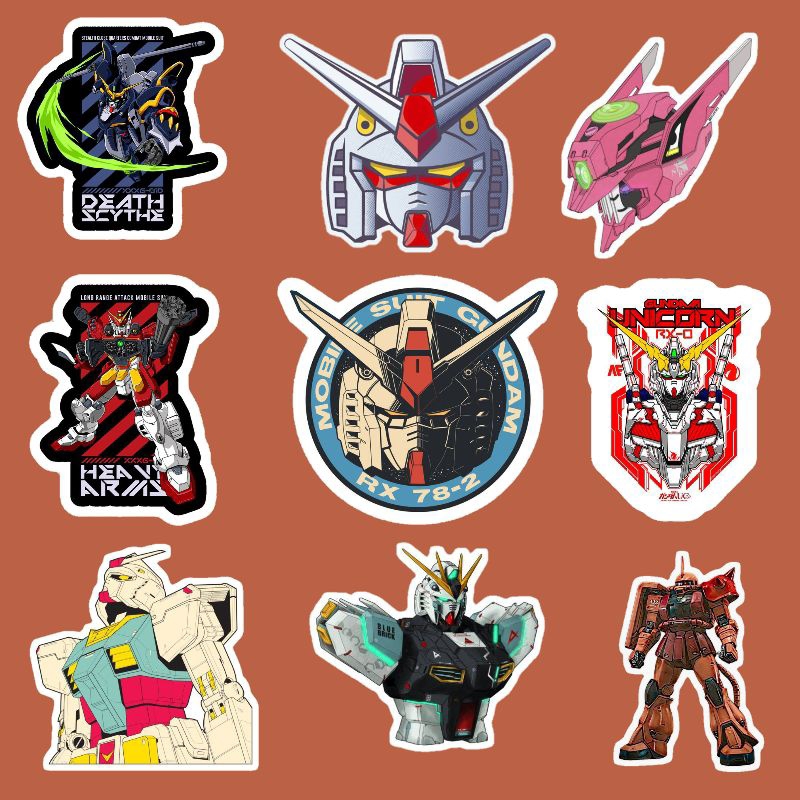 Gundam Stickers | Vinyl Matte Laminated Waterproof and Scratchproof ...