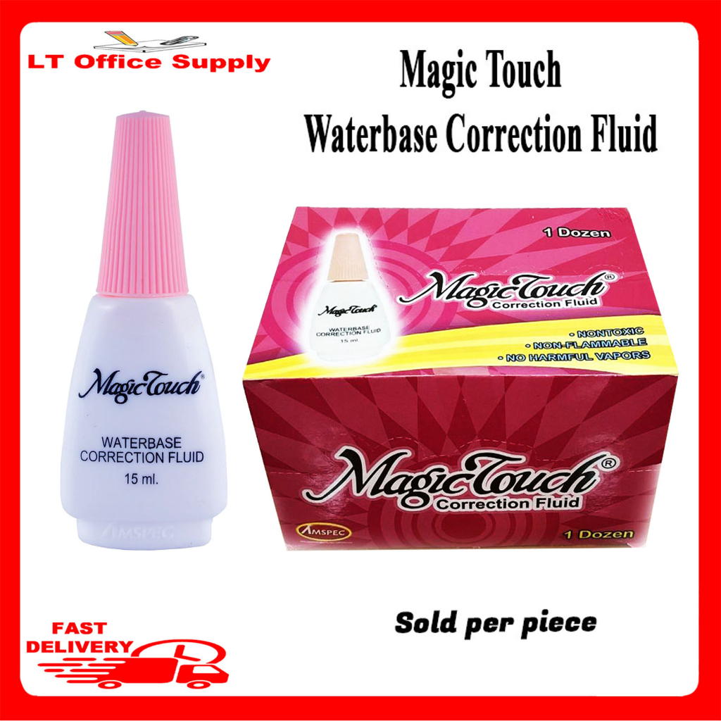 Magic Touch Waterbase Correction Fluid eraser 15ml 1piece | Shopee ...