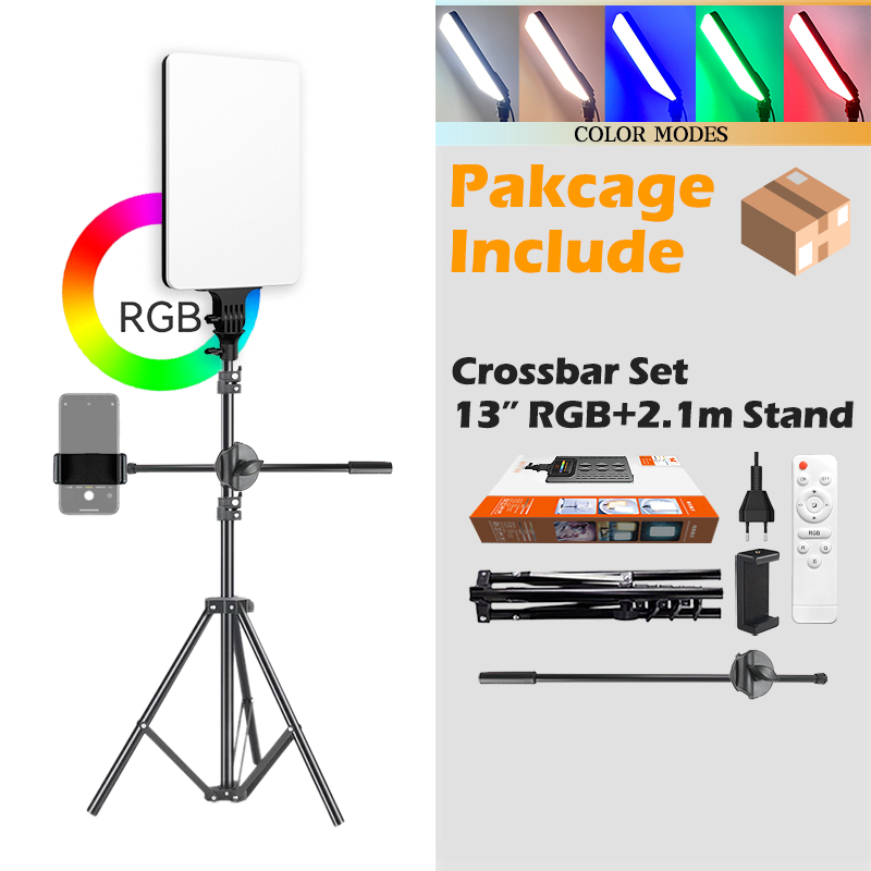 LED Video Panel Light Make up Lighting Tripod Stand Dimmable ...