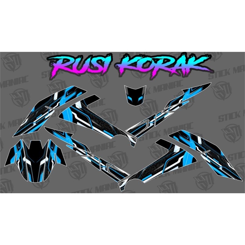 Rusi korak decals sticker, Laminated | Shopee Philippines