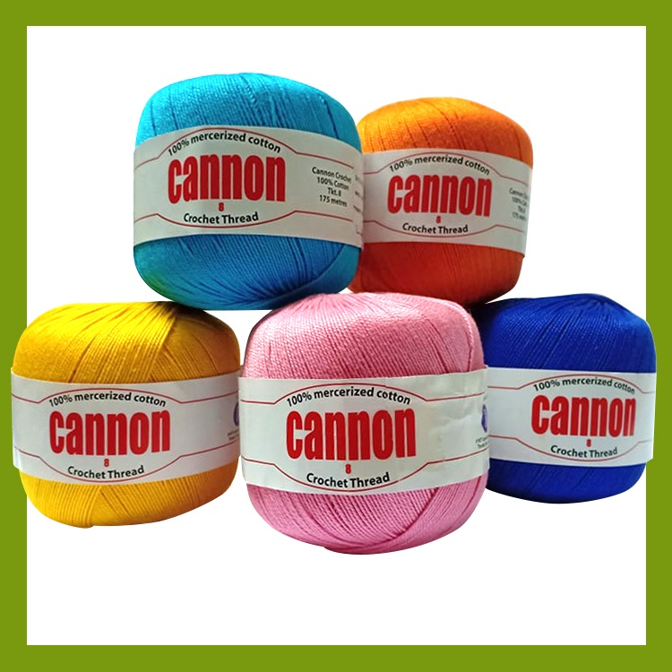 Cannon 100% mercerized cotton crochet thread | Shopee Philippines