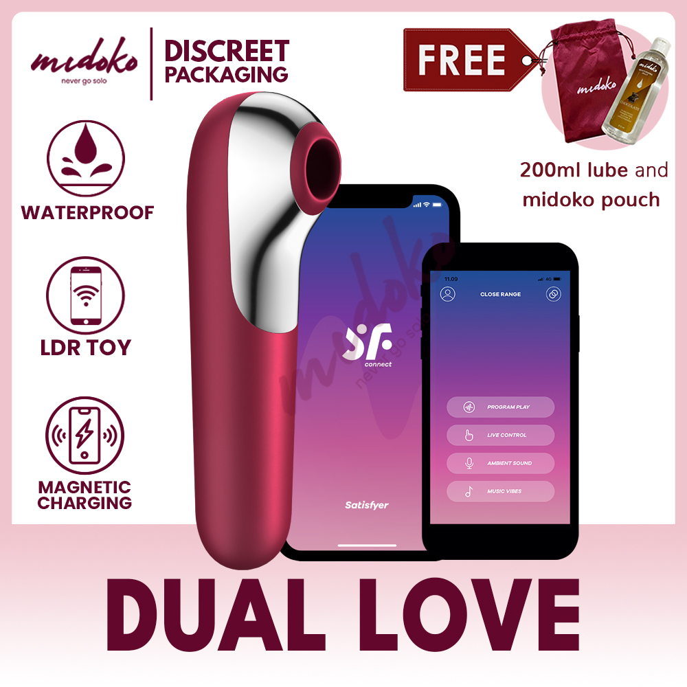 Midoko Satisfyer Dual Love Connect App-Controlled Long Distance ...