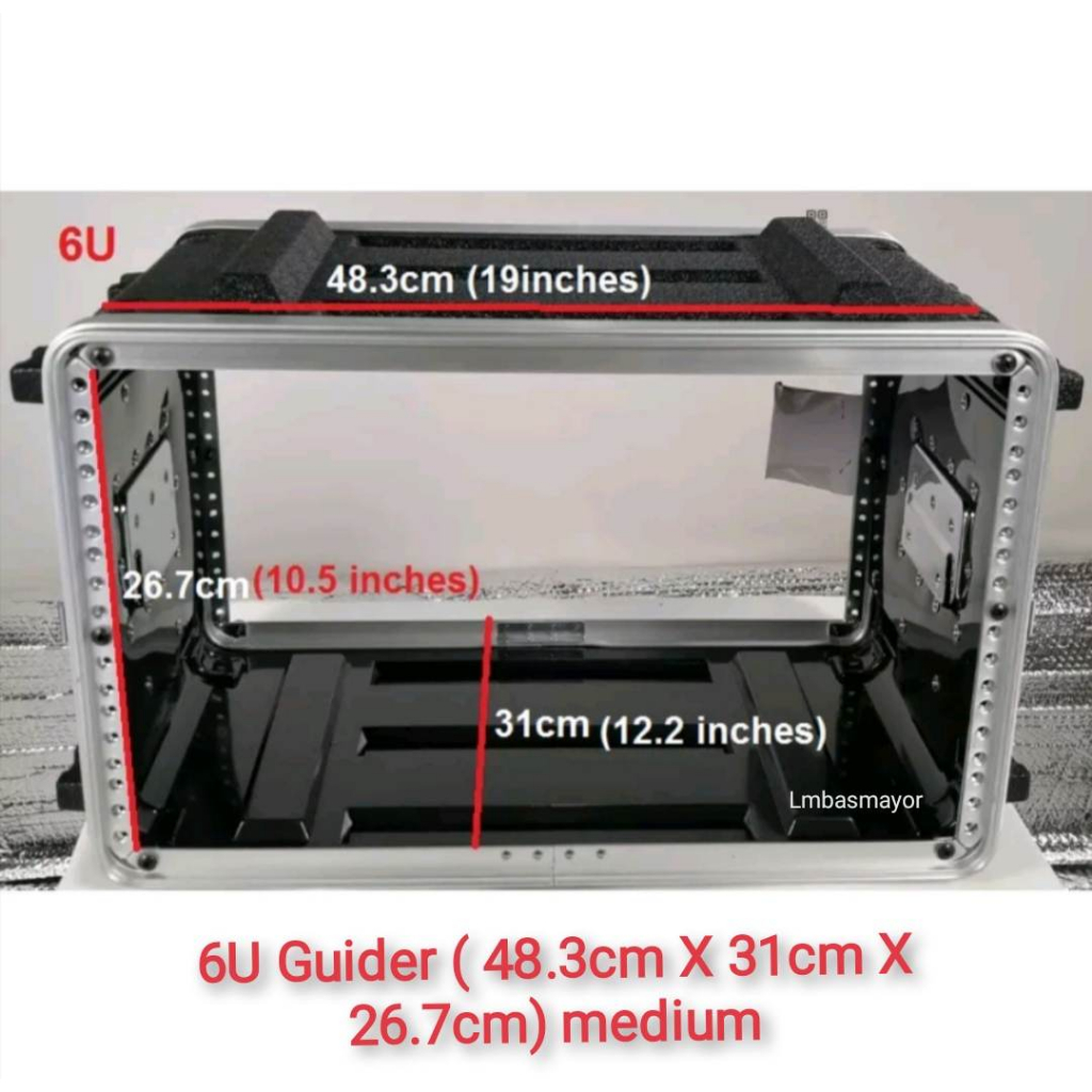 6U ABS Rack Guider Flight Case Sound Equipment Rack ( Medium / Long ...