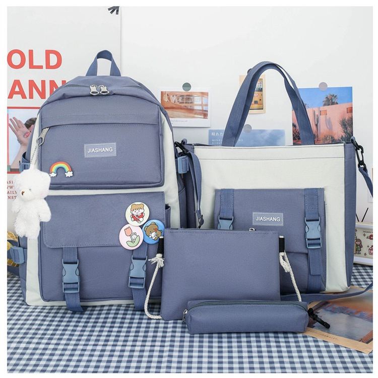 CATHRINE BAG#2166 Korean Backpack 4in1 16inch Canvas Bag for School ...