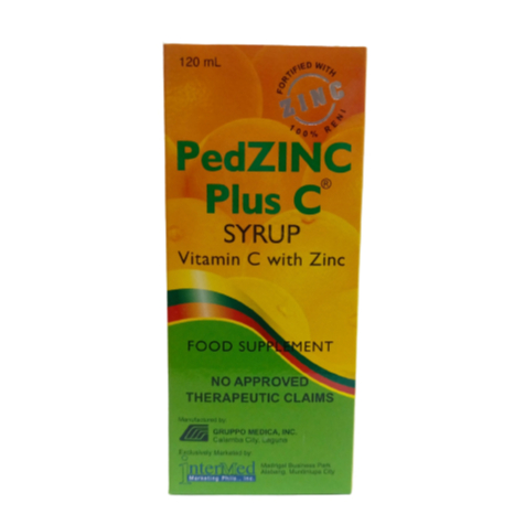 PedZINC Plus C 120ml Syrup Vitamin C with Zinc | Shopee Philippines