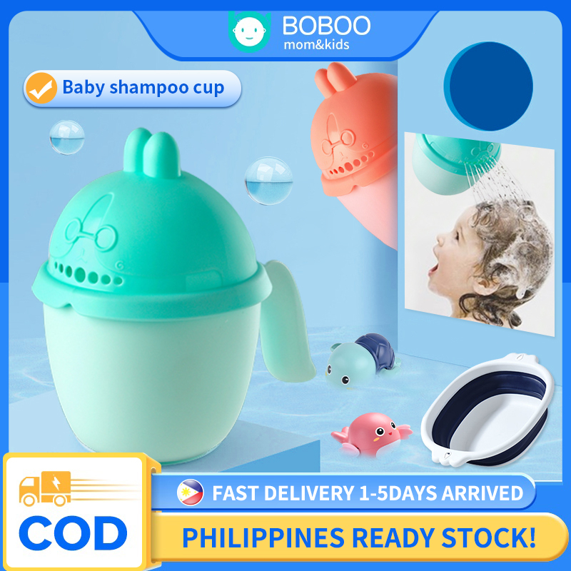 Baby Tabo Shampoo Cartoon Baby Shampoo Cup Bathing Shower Spoons Kids ...