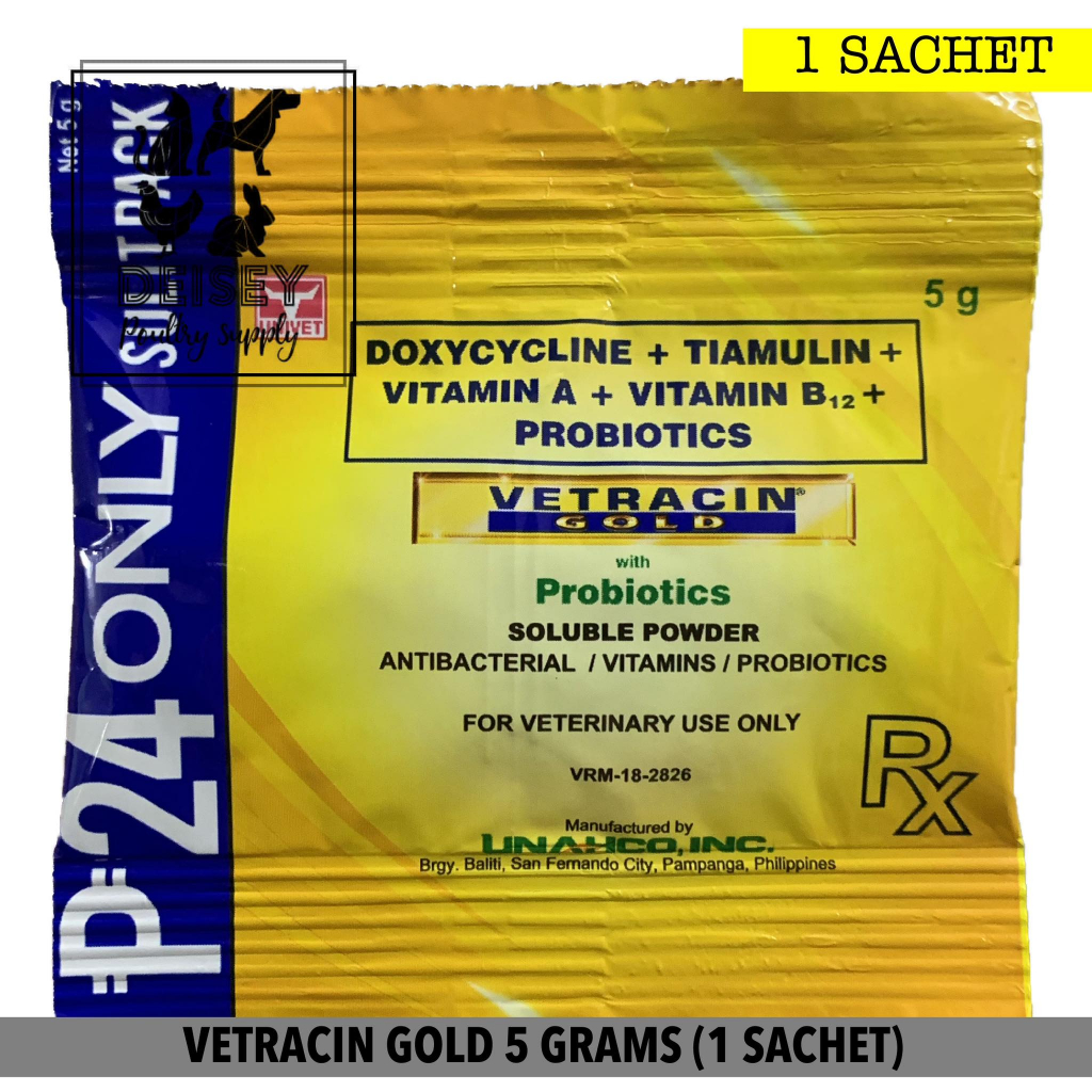 Vetracin Gold with Probiotics Powder 5grams (1 Sachet) | Shopee Philippines