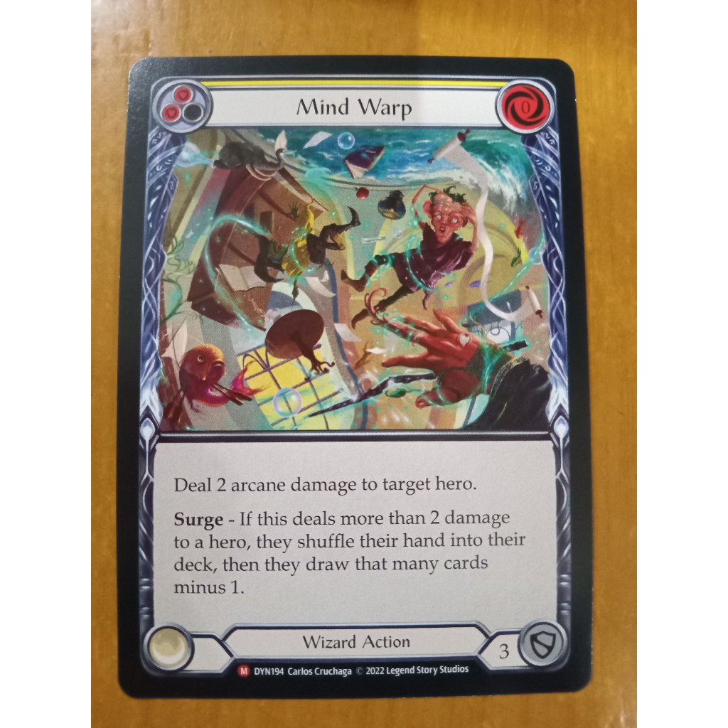 FAB Flesh and Blood TCG: Mind Warp Majestic Wizard Action Dynasty DYN ...