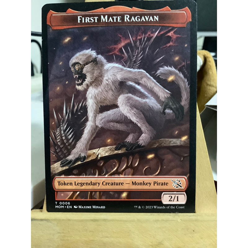 MAGIC: The Gathering - First Mate Ragavan Token (March of the Machine ...