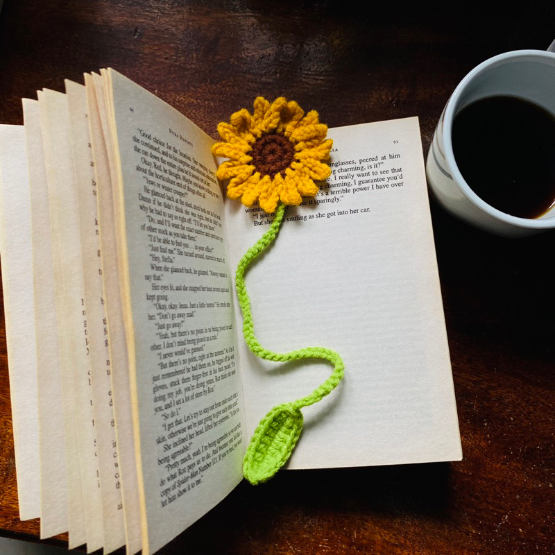 crochet sunflower/daisy bookmark | Shopee Philippines