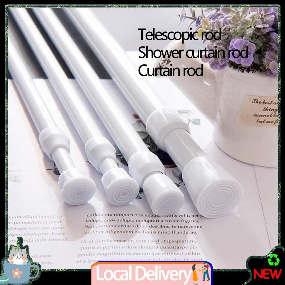 COD【Manila】Punch-free Telescopic Rod Tension Rod Clothes Rod Shower ...