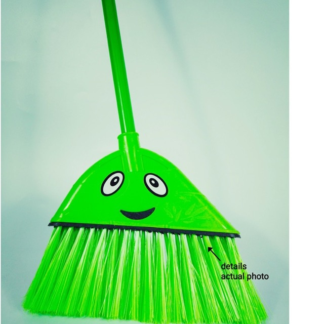 SALE!GOOD QUALITY CLEANING PLASTIC BROOM EYE DESIGN RANDOM COLOR (COD ...
