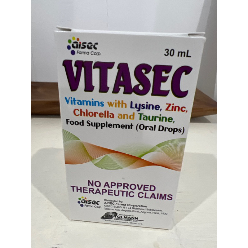 Vitasec drops 30 ML Multivits | Shopee Philippines
