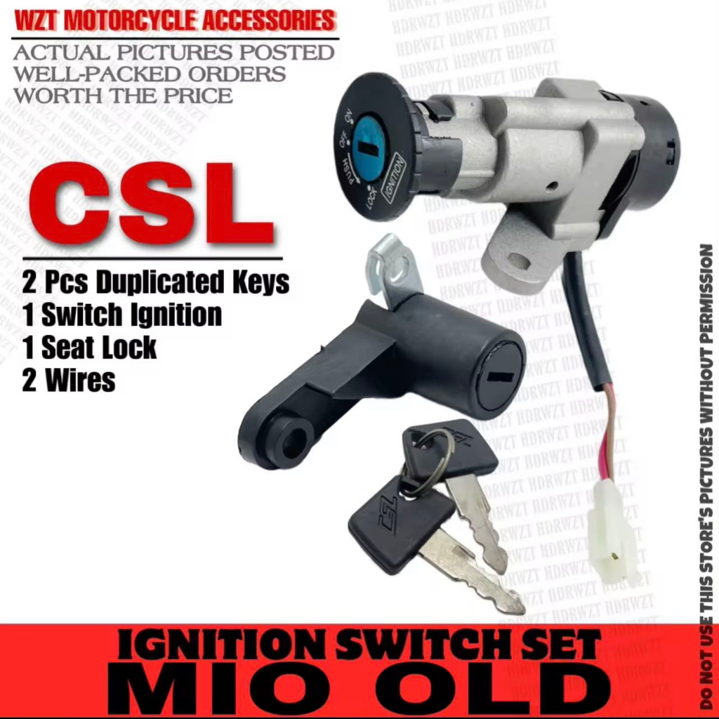 YAMAHA MIO / MIO OLD ANTI-THEFT IGNITION SET WITH SEAT LOCK & KEYS ...