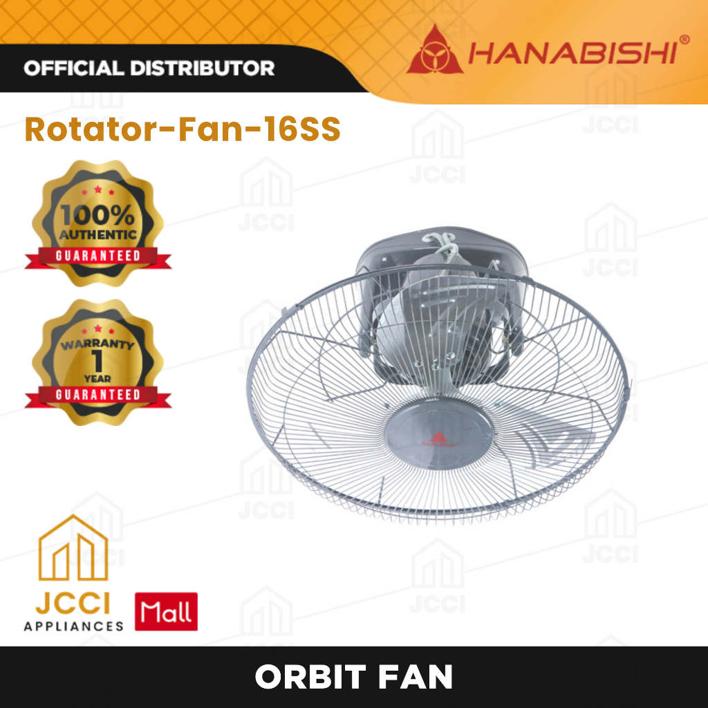 Hanabishi Orbit Fan Steel Blade Original with 1 Year Warranty Rotator ...