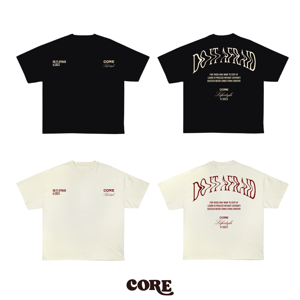 CORE - "DO IT AFRAID" Tee | Shopee Philippines