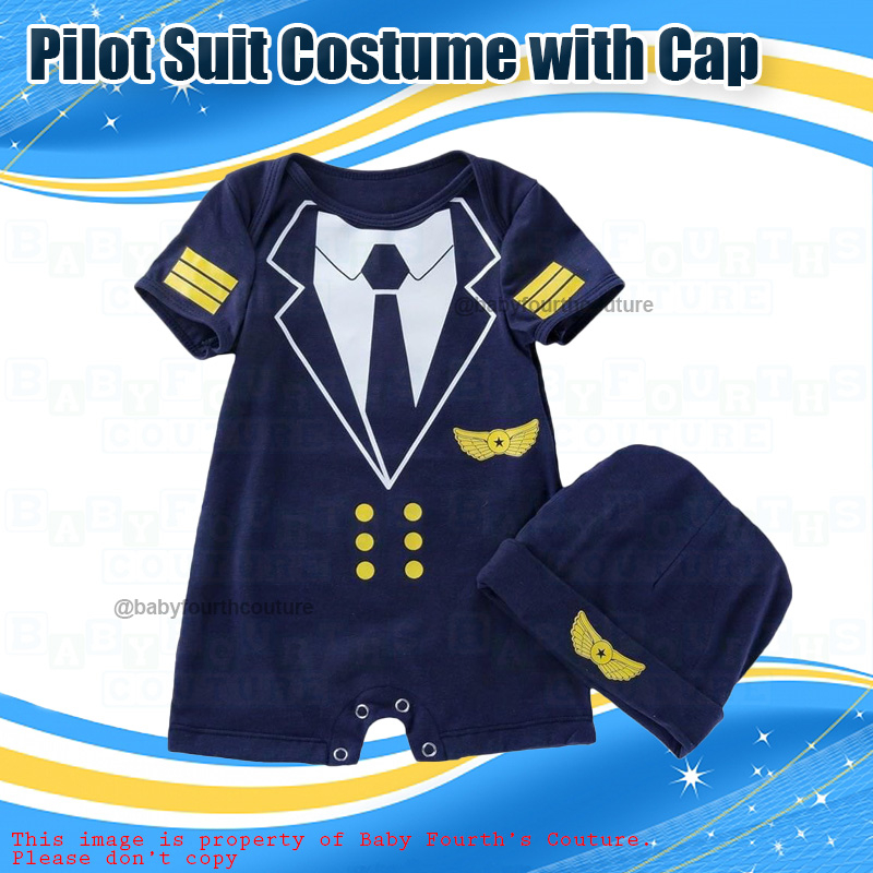 COD Pilot Suit Costume with Cap for Baby | Shopee Philippines