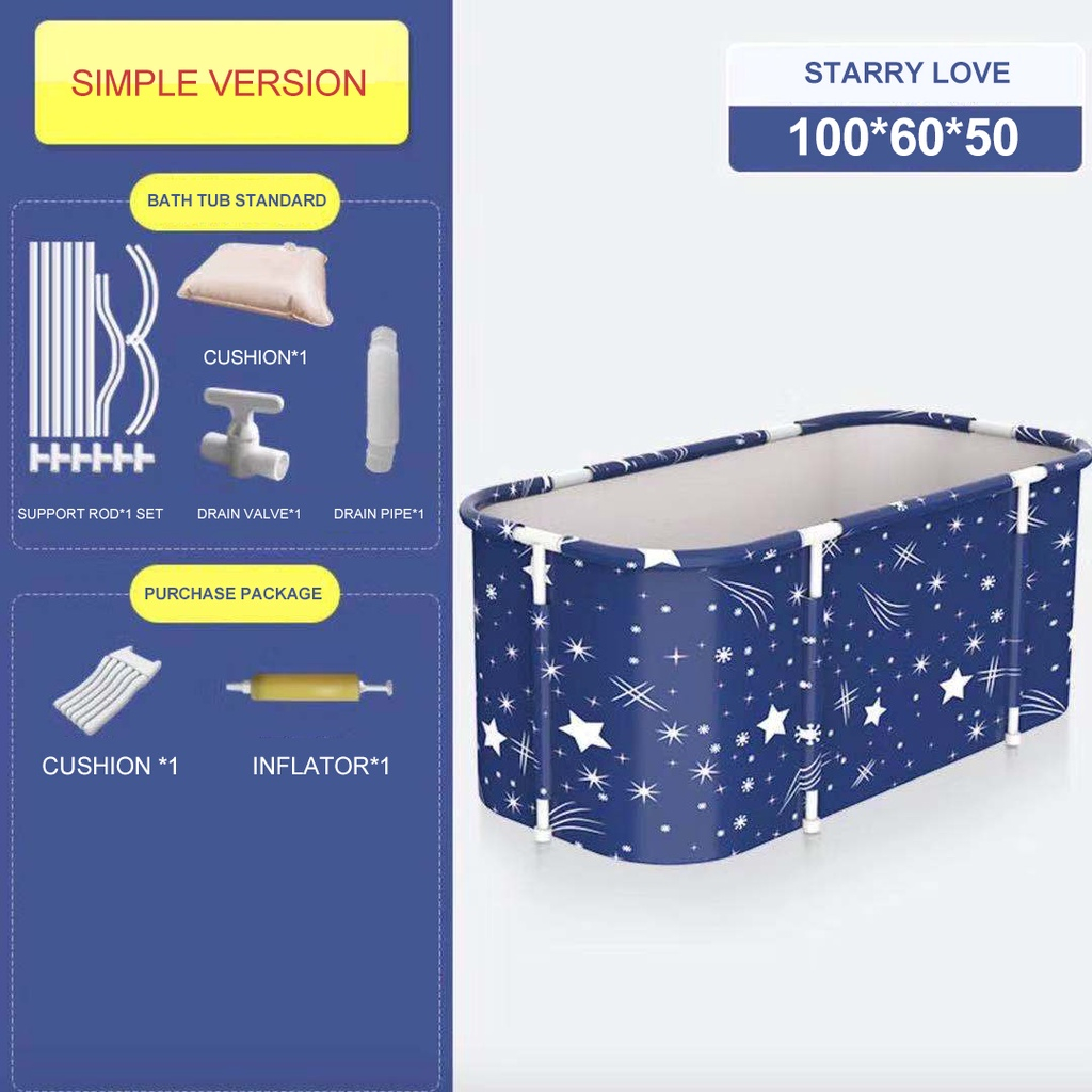 Portable Folding Bathtub Sink Indoor Outdoor Adult Hot Spring Bath ...