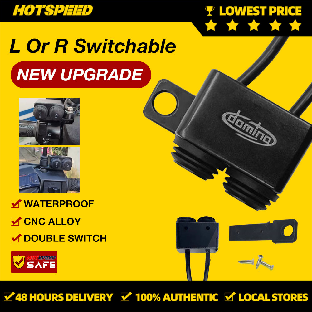 HOTSPEED Motorcycle Domino Dual Mini Driving Light Switch 3 Way Switch ... HOTSPEED Motorcycle Domino Dual Mini Driving Light Switch 3 Way Switch ...