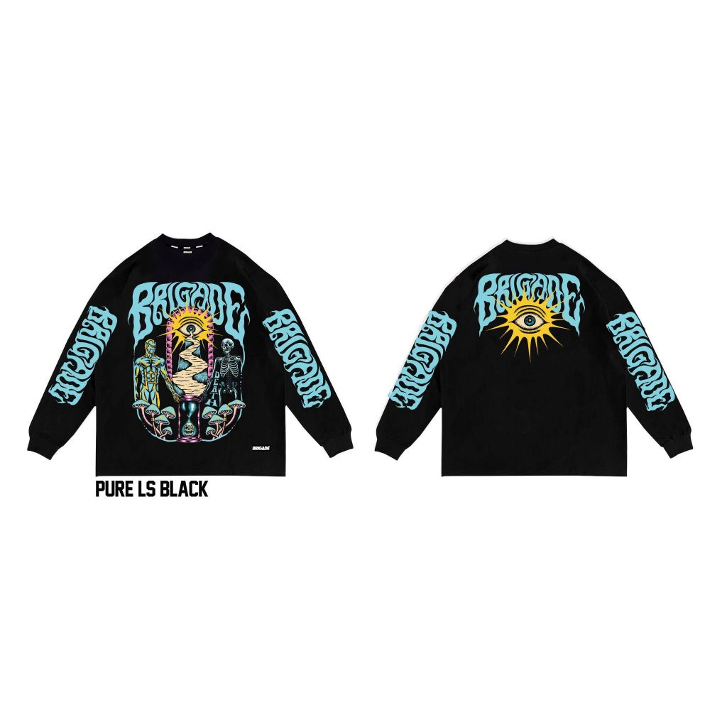 BRIGADE CLOTHING - PURE LONGSLEEVE (BLACK) | Shopee Philippines