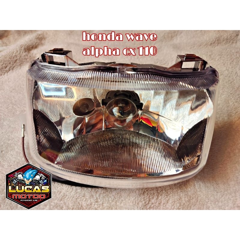 headlight assy for wave alpha cx 110 high quality tested | Shopee ...