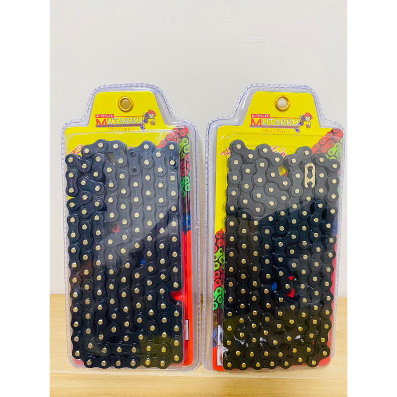 MUTTARU COLORED CHAIN BLACK/GOLD 415/428 130L | Shopee Philippines