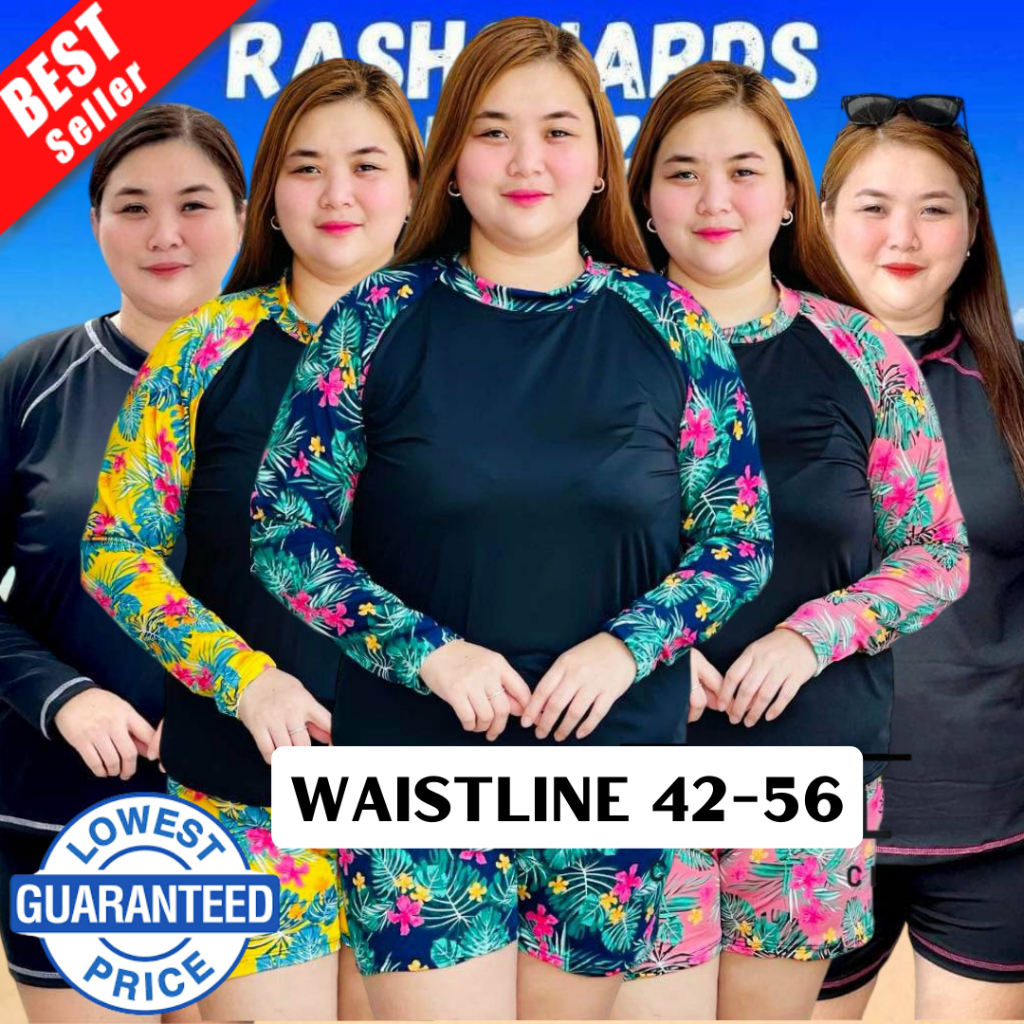 TRENDY PLUS SIZE RASHGUARD TERNO SWIMMING ATTIRE FOR WOMEN RUSH GUARD ...