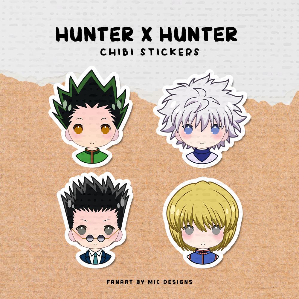 Hunter x Hunter Sticker Pack | Anime Chibi | Waterproof Stickers | Mic ...