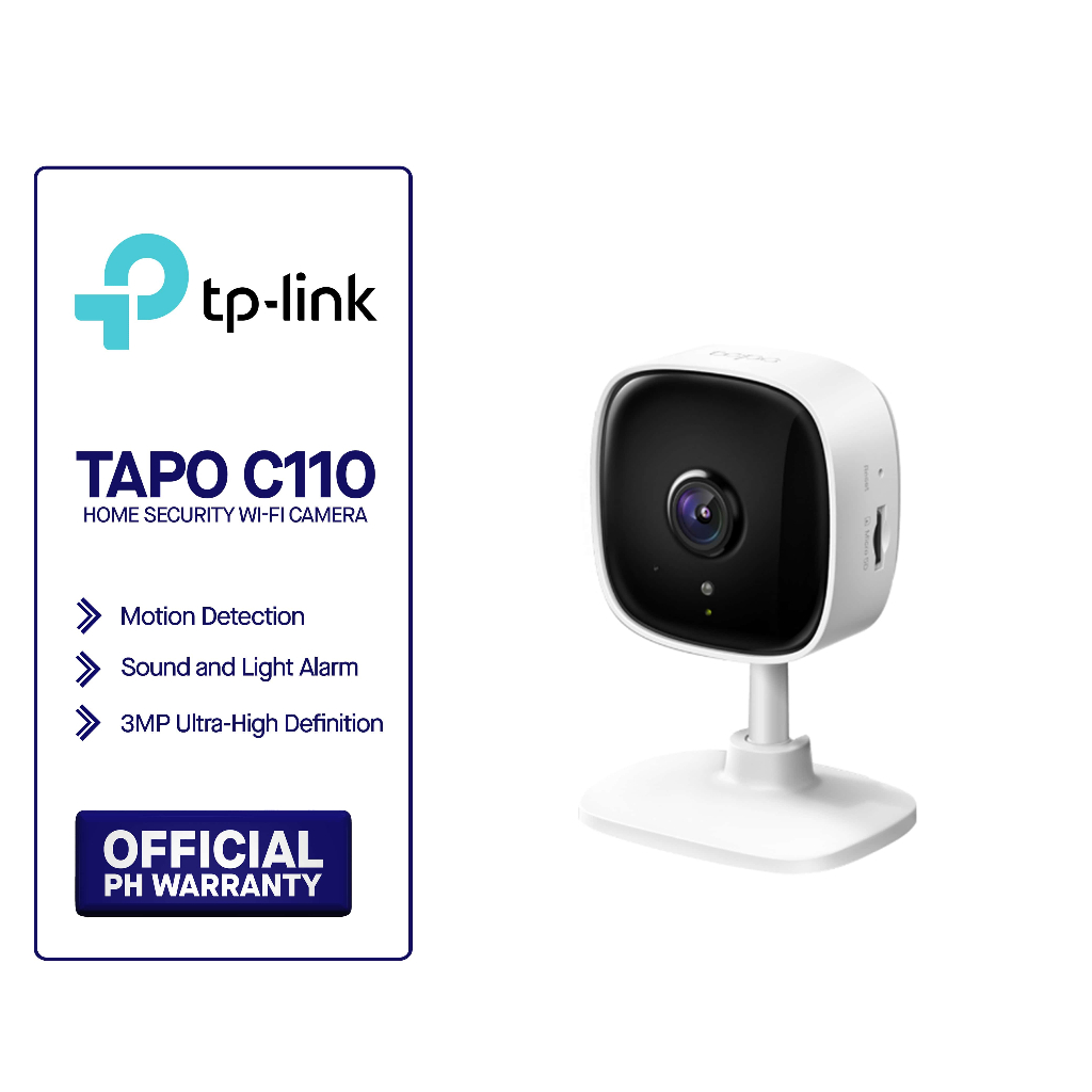TP-Link Tapo C110 3.0 Megapixel Home Security Wi-Fi Camera Wireless ...