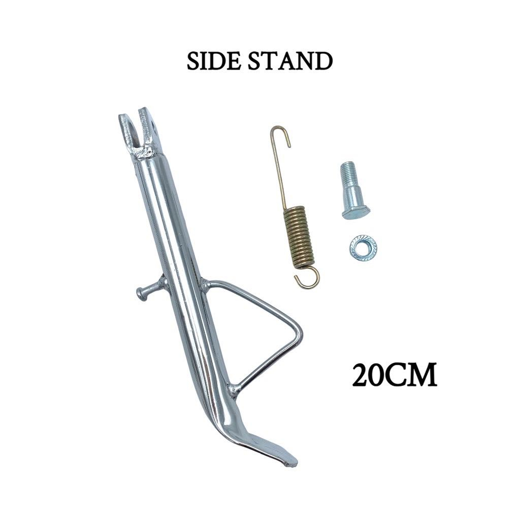 MOTORCYCLE UNIVERSAL SIDE STAND (SILVER) | Shopee Philippines
