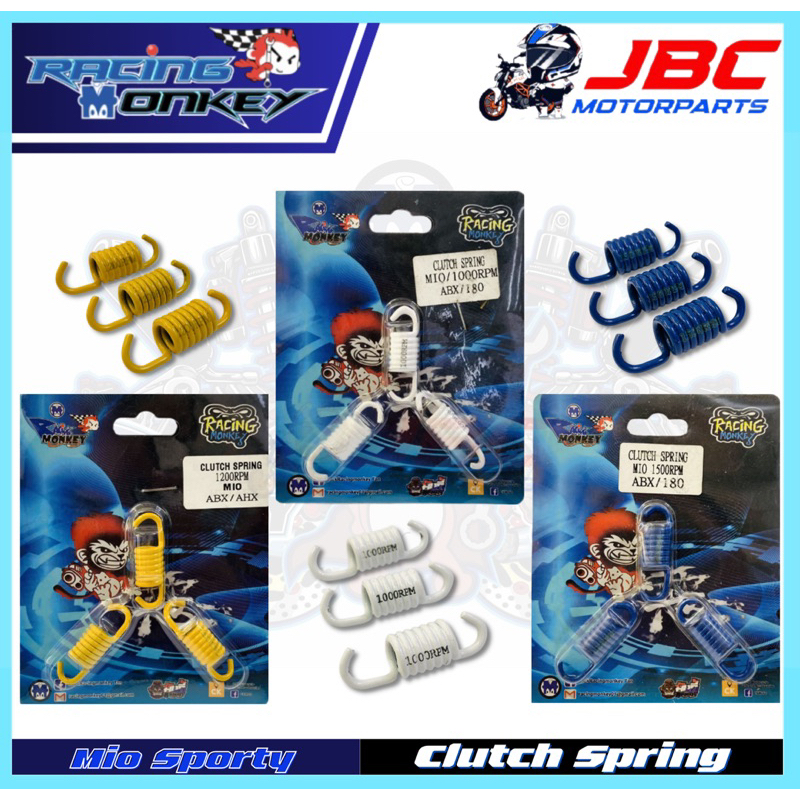 Racing Monkey Clutch Spring Mio Sporty 1000rpm 1200rpm 1500rpm | Shopee ...